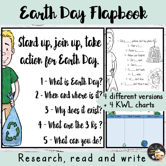 Flapbook Earth Day - Mrs Recht's Classroom