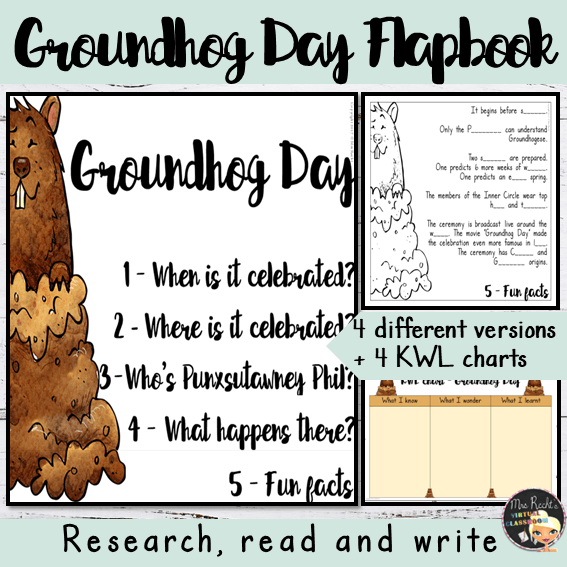 Flapbook Groundhog Day - Mrs Recht's Classroom