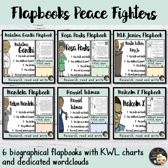 Flapbook Peace Fighters Bundle - Mrs Recht's Classroom
