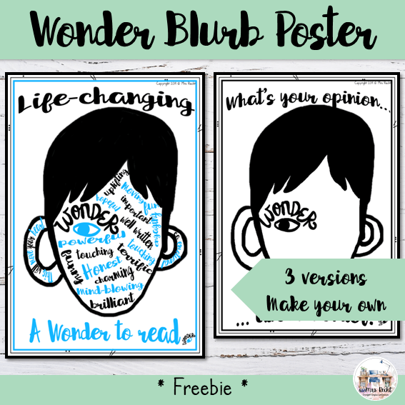 Wonder Poster - Freebie - Mrs Recht's Classroom