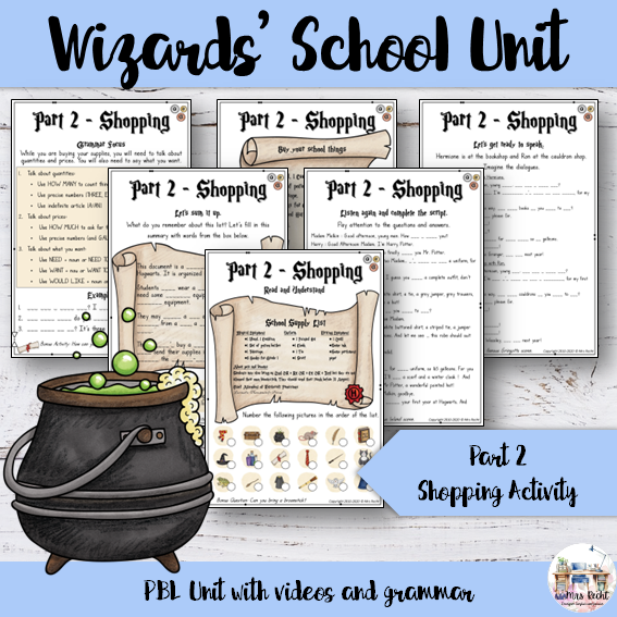Séquence Shopping Harry Potter – 5e - Mrs Recht's Classroom