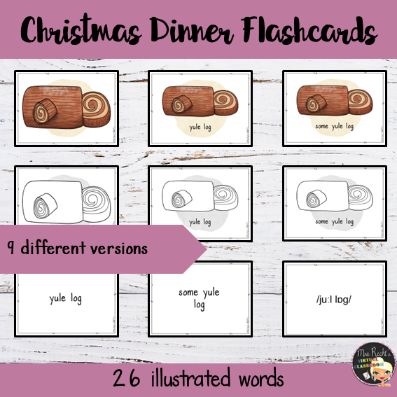 Flashcards Christmas Dinner - Mrs Recht's Classroom
