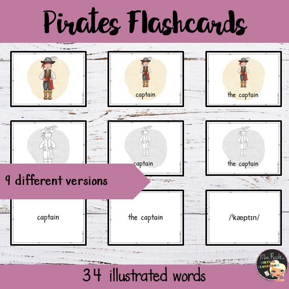 Flashcards Pirates - Mrs Recht's Classroom