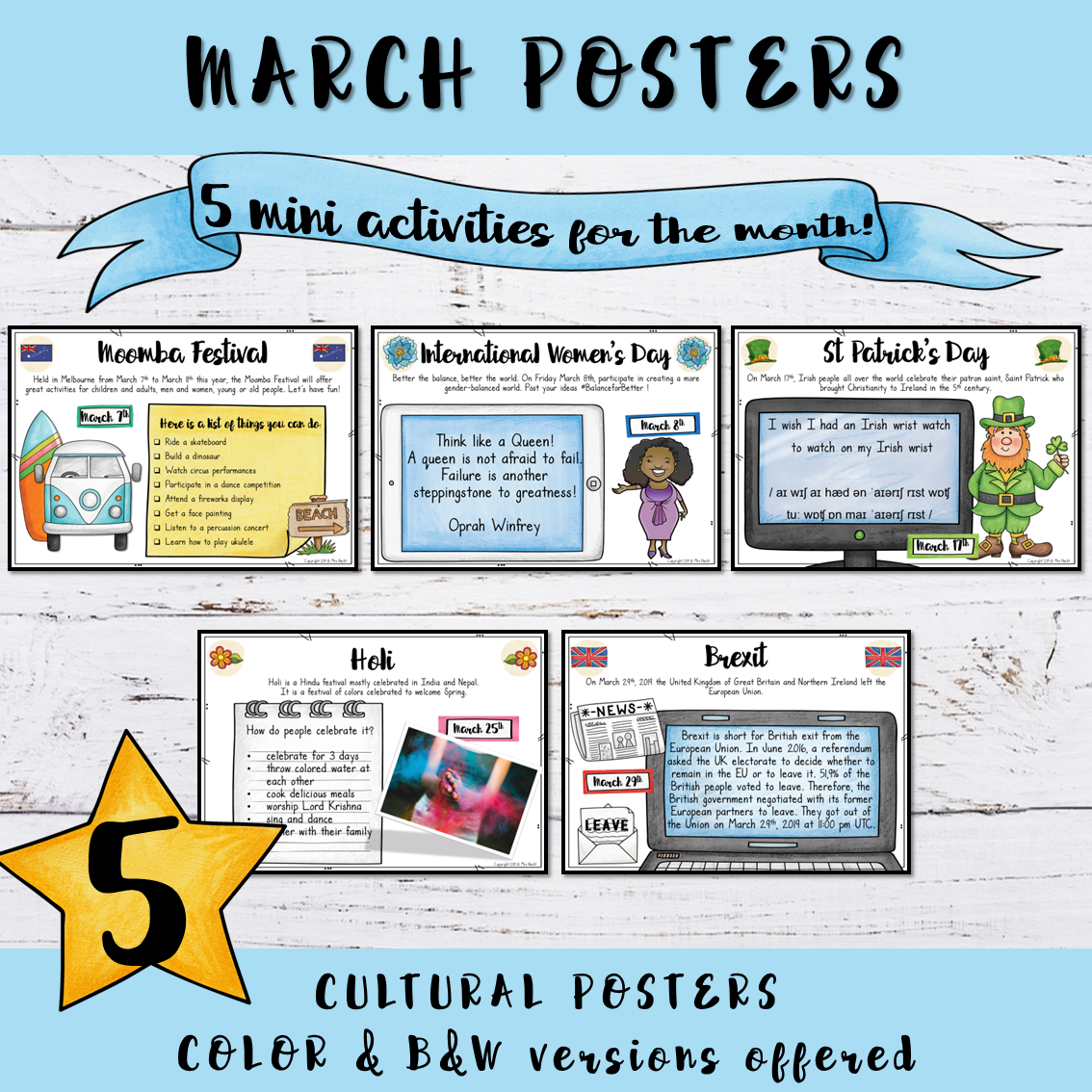Rituel - Posters culturels de mars - Mrs Recht's Classroom
