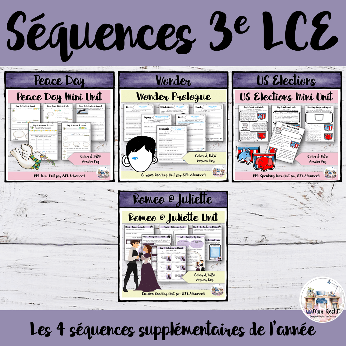 Mini-séquences pédagogiques 3e LCE - Mrs Recht's Classroom