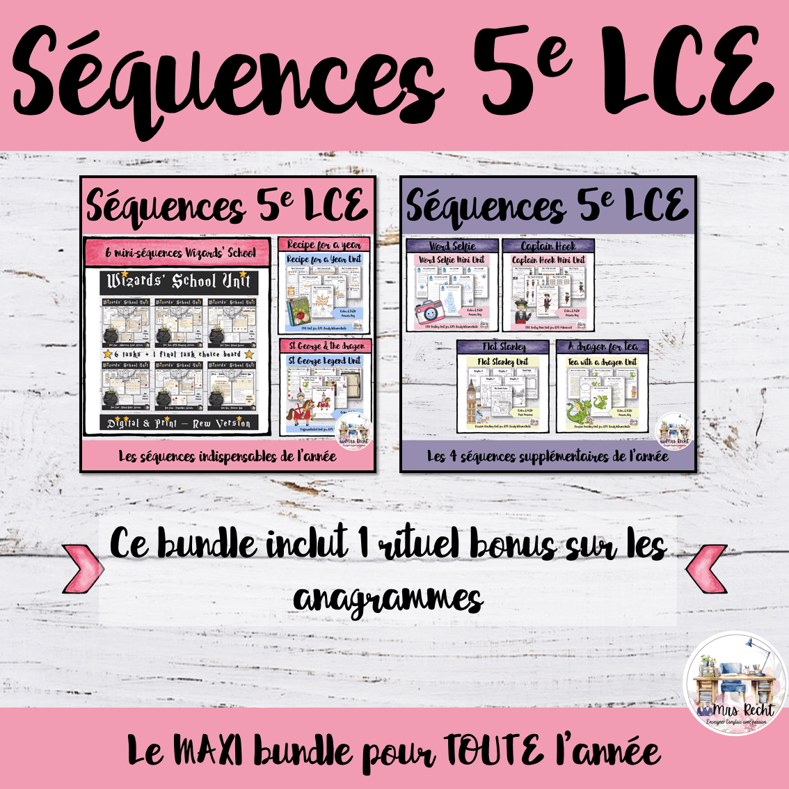 Séquences pédagogiques Année 3e - Mrs Recht's Classroom